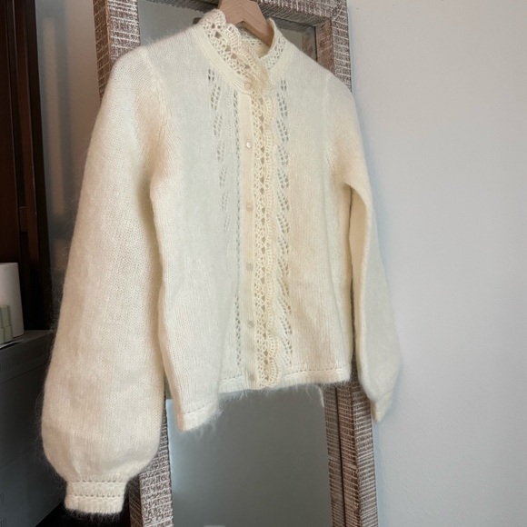Sezane | Sweaters | Sezane Angie Cardigan In Ecru | Poshmark